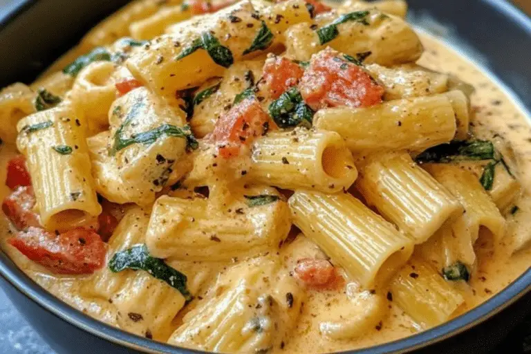 Big Bowl of Creamy Pasta | Delectable Meal
