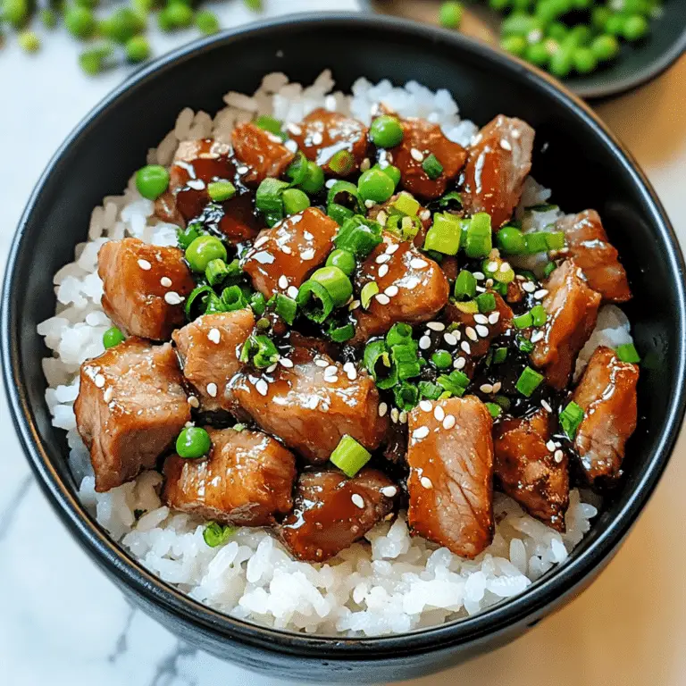 Honey Garlic Pork Rice Bowl Recipe: Delicious & Easy | Delectable Meal