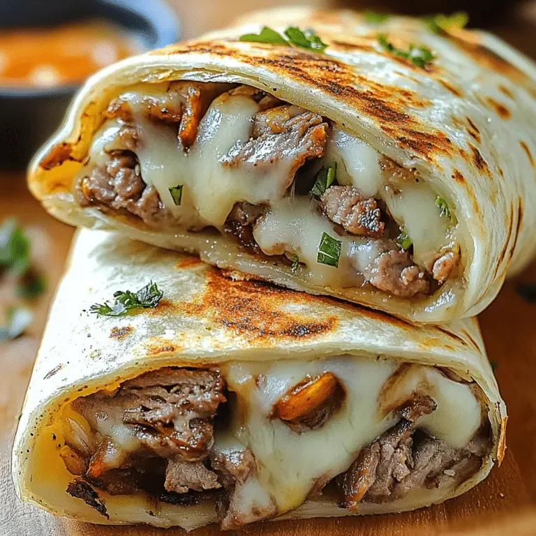 Crispy Philly Cheesesteak Grilled Wraps Recipe | Delectable Meal