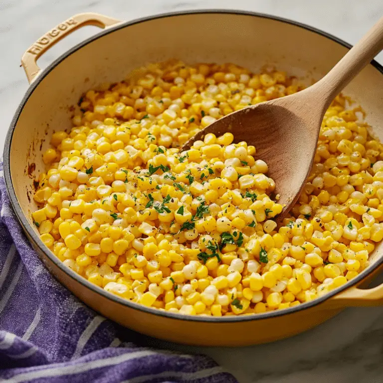 Honey Butter Skillet Corn Recipe | Delectable Meal