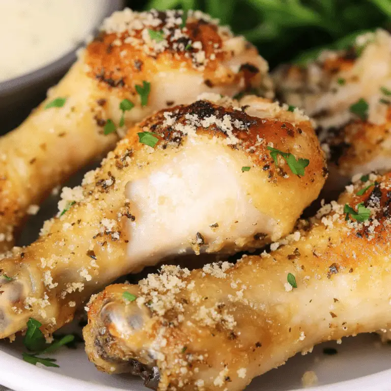 Garlic Parmesan Chicken Legs | Delectable Meal