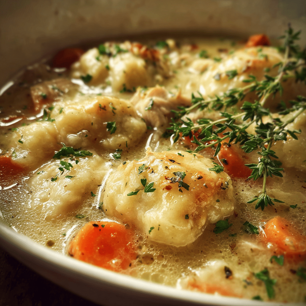 Chicken and Dumplings Soup | Delectable Meal