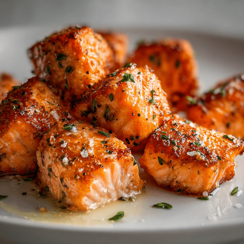 Air Fryer Salmon Bites | Delectable Meal